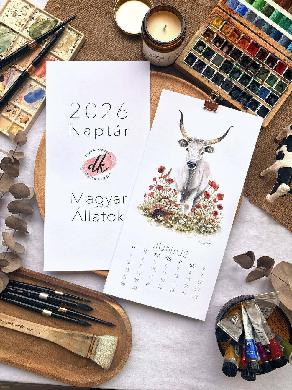 2026 Naptár - Magyar Állatok – Dora Koreny Paintings
